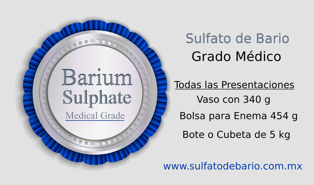 Sulfato de Bario | Médico - Medio de Contraste en México
